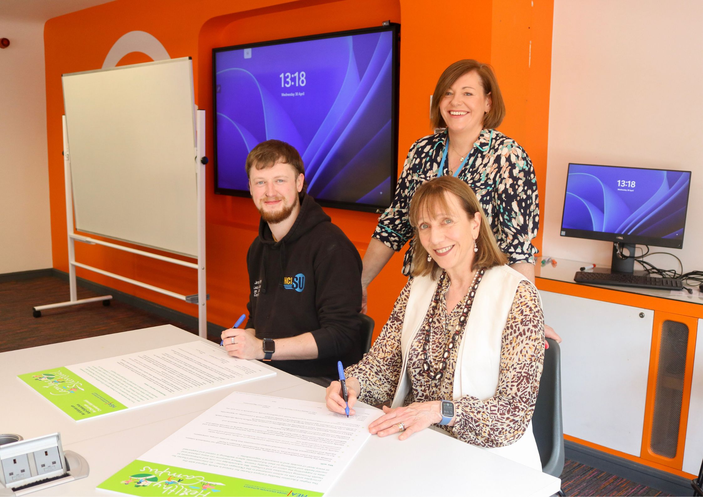 Celebrating the official launch of NCI’s Healthy Campus Charter ...