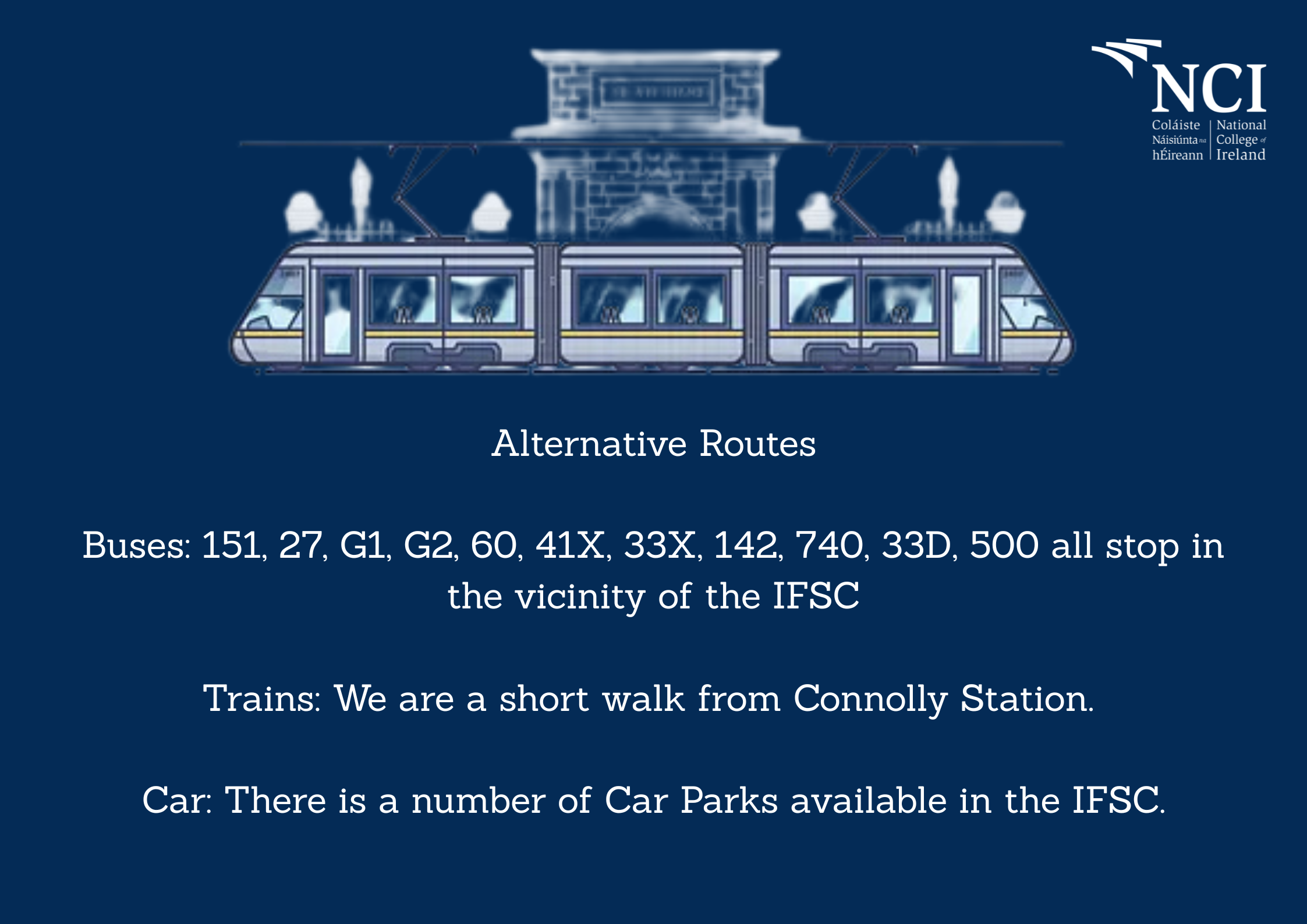 Plan your route to NCI while Harbourmaster Bridge is under repair ...