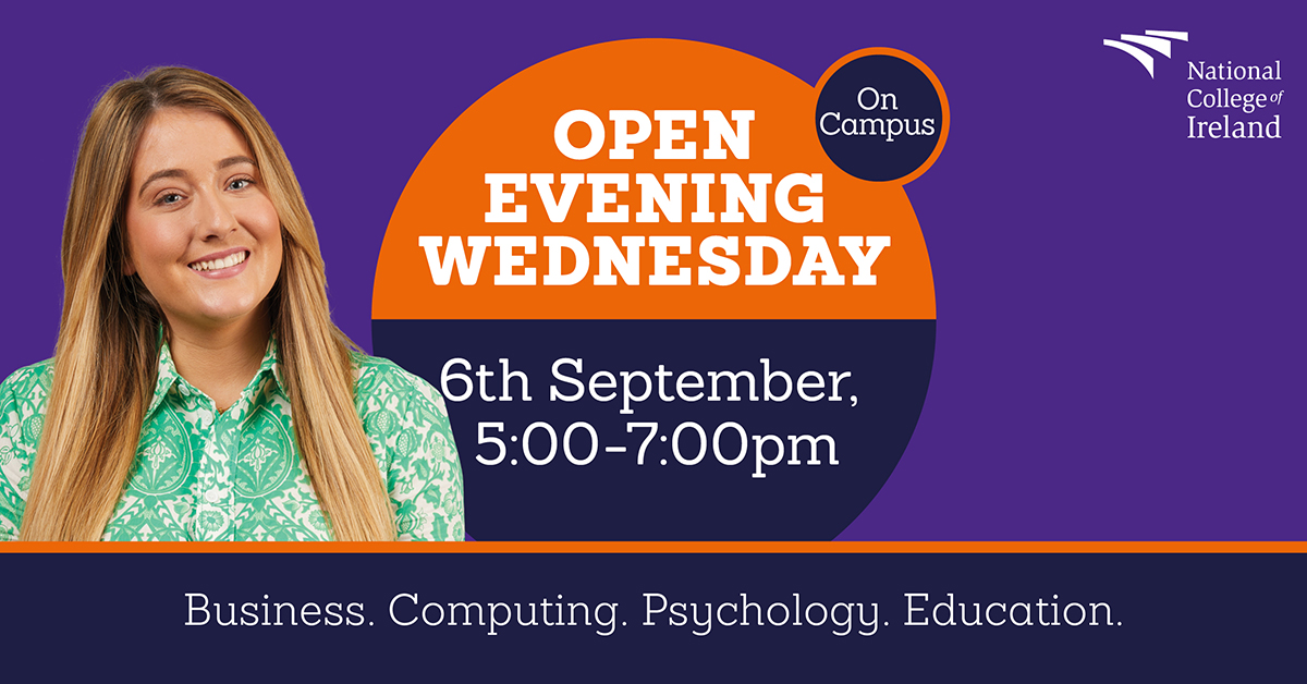 On Campus Open Evening - September 2023 - National College of Ireland