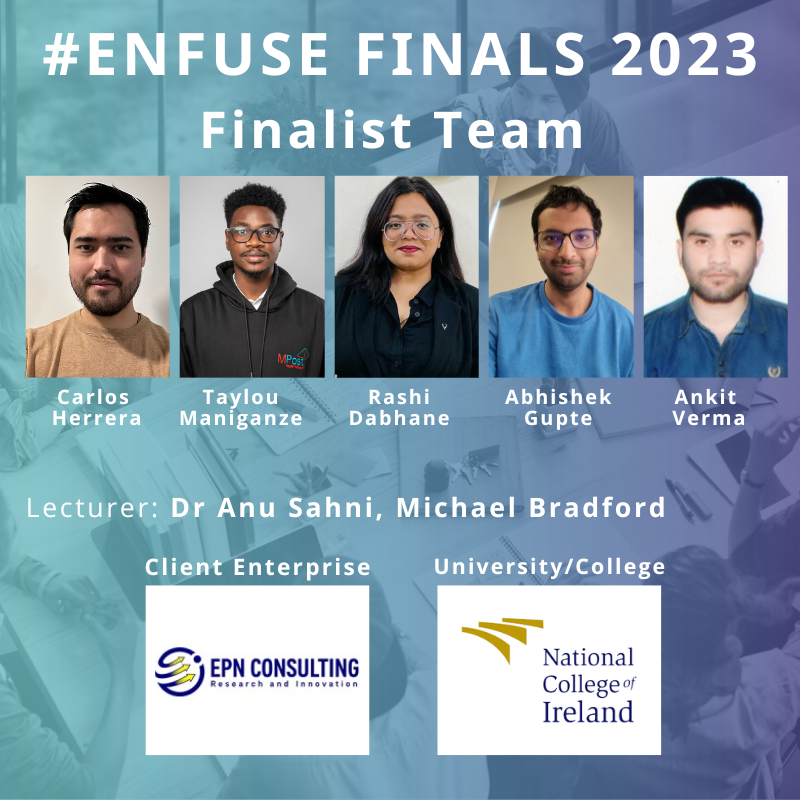 NCI team reach finals of ENFUSE - National College of Ireland